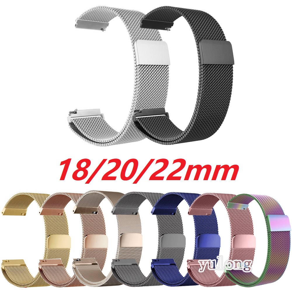 18mm 20mm 22mm Milanese Loop Strap For Huawei GT4 GT5 pro 42mm 41mm ...