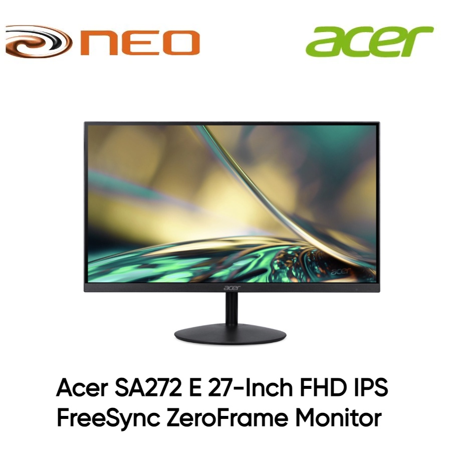 Acer SA272 E 27-Inch FHD IPS FreeSync ZeroFrame Monitor with 100Hz ...