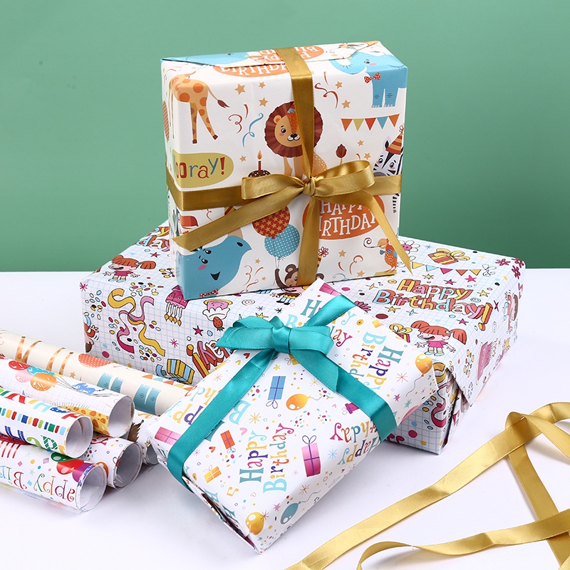 New Birthday Gift Packaging Paper Cartoon Gift Box Gift Decorative ...