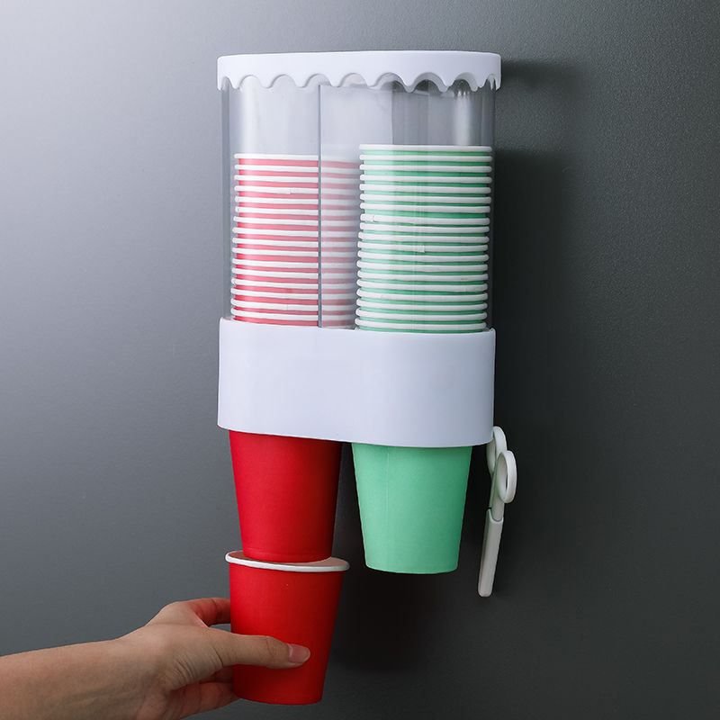 Disposable Cup Holder Punch-Free Automatic Cup Distributor Household ...