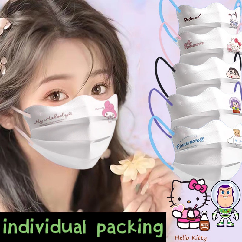 Face Mask Duckbill 3ply 3 layer non Medical Mask 3D Mask Earloop Mask ...