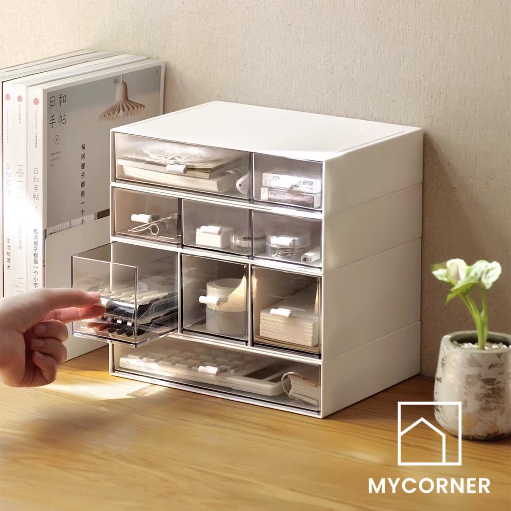 MyCorner SG Stock | Desktop Drawer Storage Box Stackable Drawer Box ...