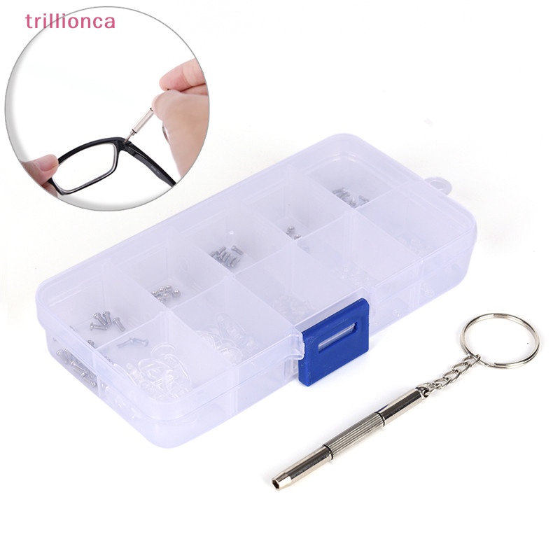 Trillionca Screw Nut Nose Pad Optical Repair Set Assortment Sunglass ...
