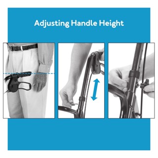 【Fast Delivery】Rollator Walker with Seat, Folding 4 Wheel Walker ...