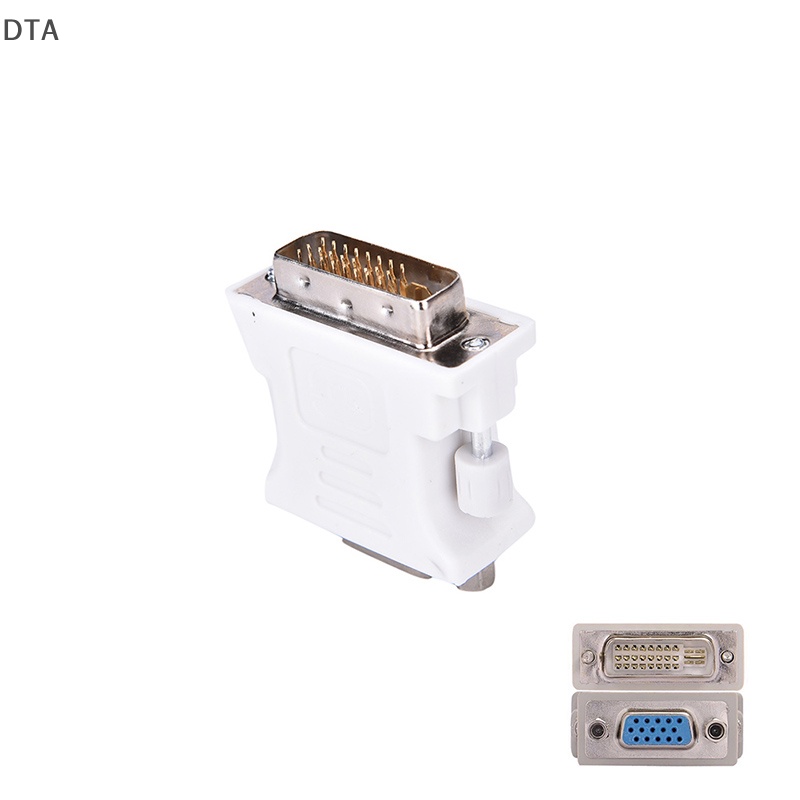 DTA 15 Pin VGA Female to 24+1 pin DVI-D Male Adapter Video Converter ...