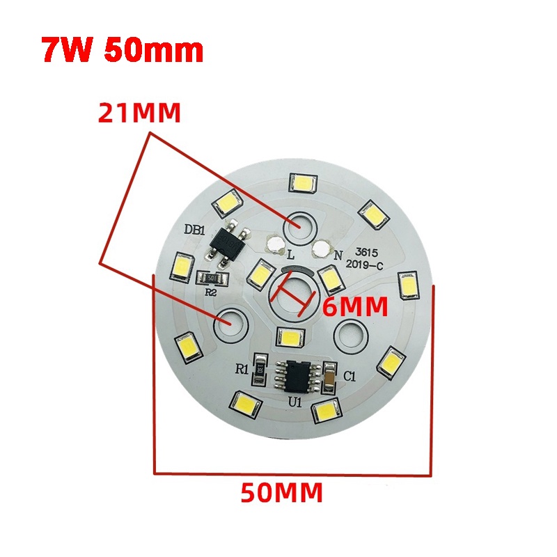2pcs AC 220V Driver-free 2835 SMD Led Chip 3W - 18W 28mm - 120mm Lamp ...