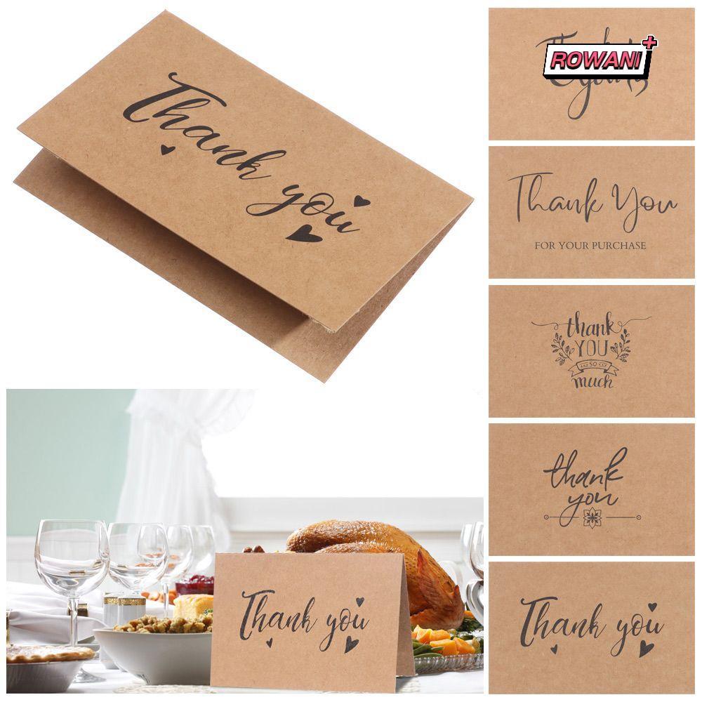 ROWAN1 10pcs "Thank You" Postcards Packet Handwritten Label Card ...