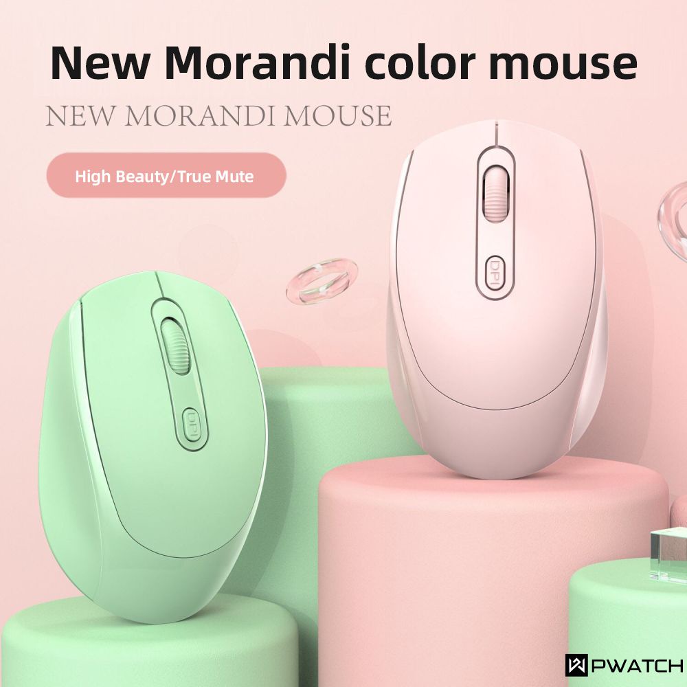 2.4ghz Bluetooth Mouse Macaron Multicolor Silent Wireless Mouse Three ...