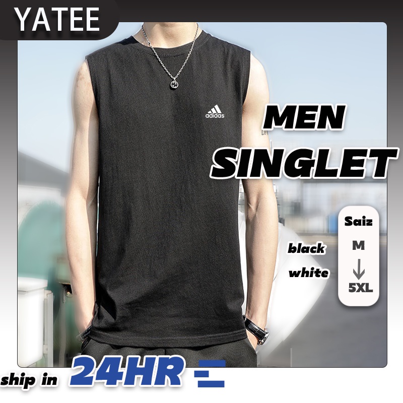 Tank Top Singlet Men Cotton Sleeveless Vest Sports Fitness Vest M-5XL ...