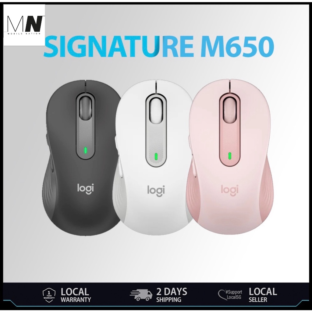 Logitech Signature M650 Wireless Mouse - EBL | Shopee Singapore