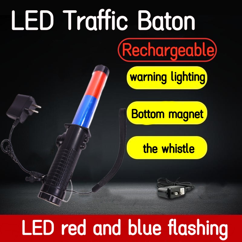 [SG stock]cherry™ Traffic Baton Rechargeable LED Roadblock Strobe ...