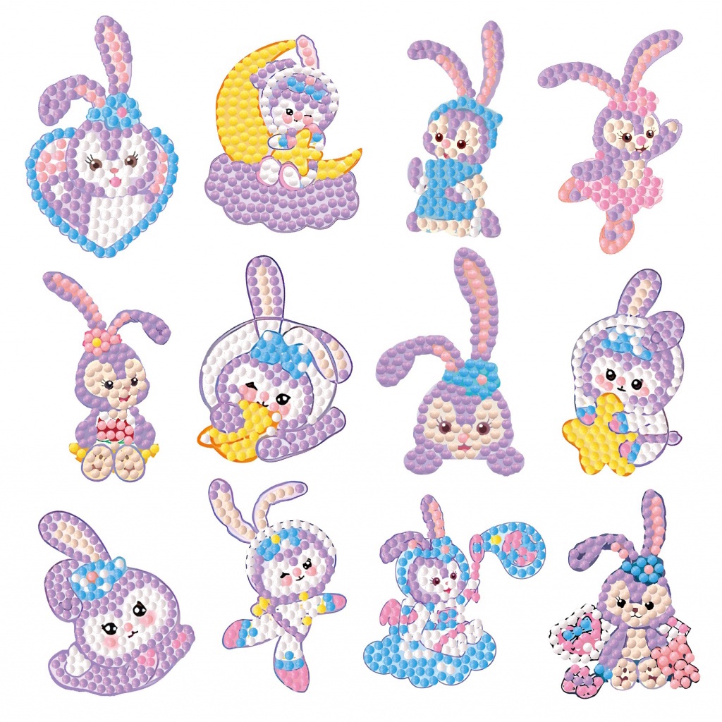 Children DIY Handmade Diamond Stickers Concentration Training ...