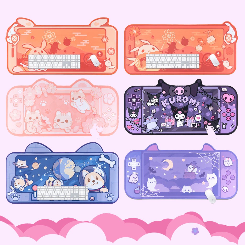 Cute Mouse Pad Esports Gaming Anti-slip Wrist Desk Pad Office Desk ...