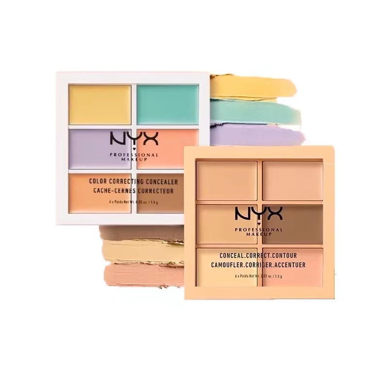 NYX 6Colors Conceal Correct Contour Color Correcting Palette 6 Color ...