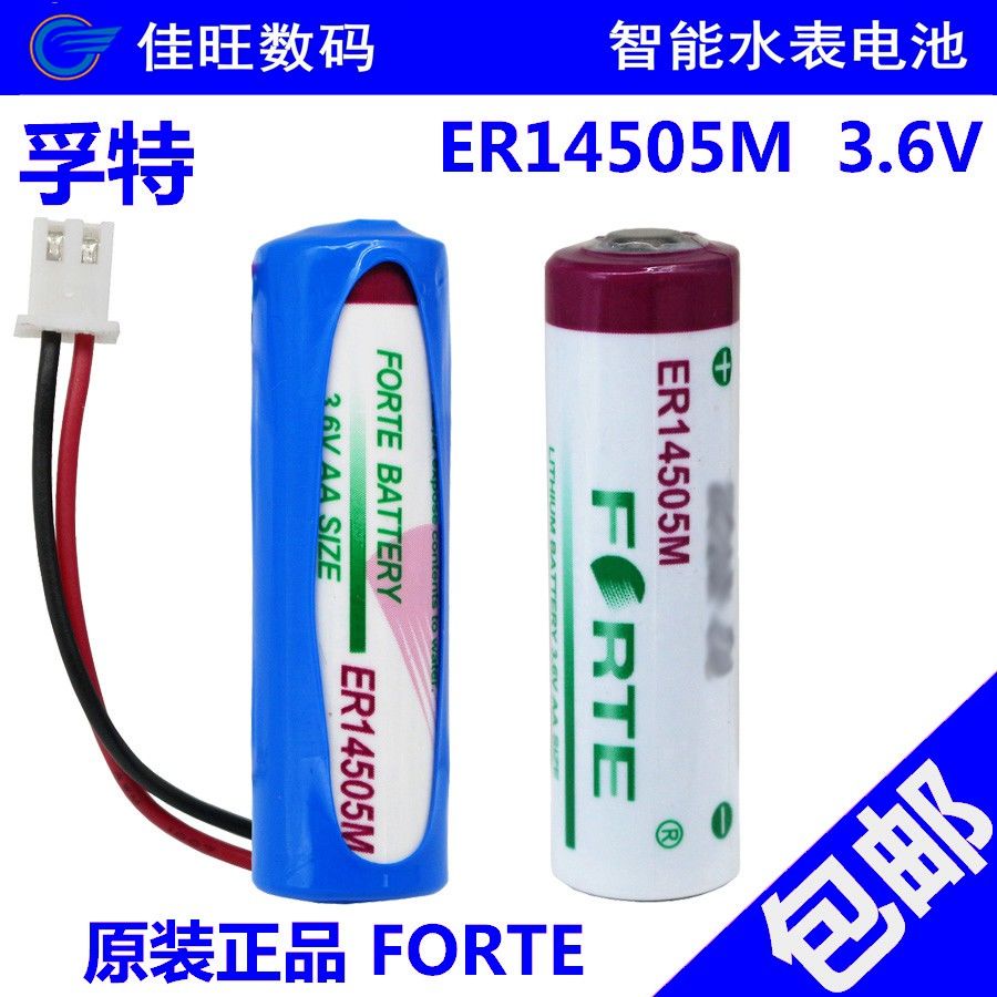 Genuine Forte ER14505M smart water meter lithium battery 3.6V flowmeter PLC battery | Shopee ...