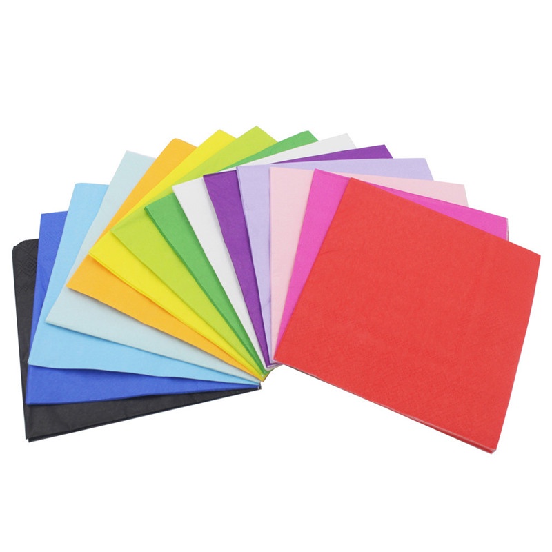 20Pcs Disposable Solid Color Table Dinner Tissue Napkins Paper ...