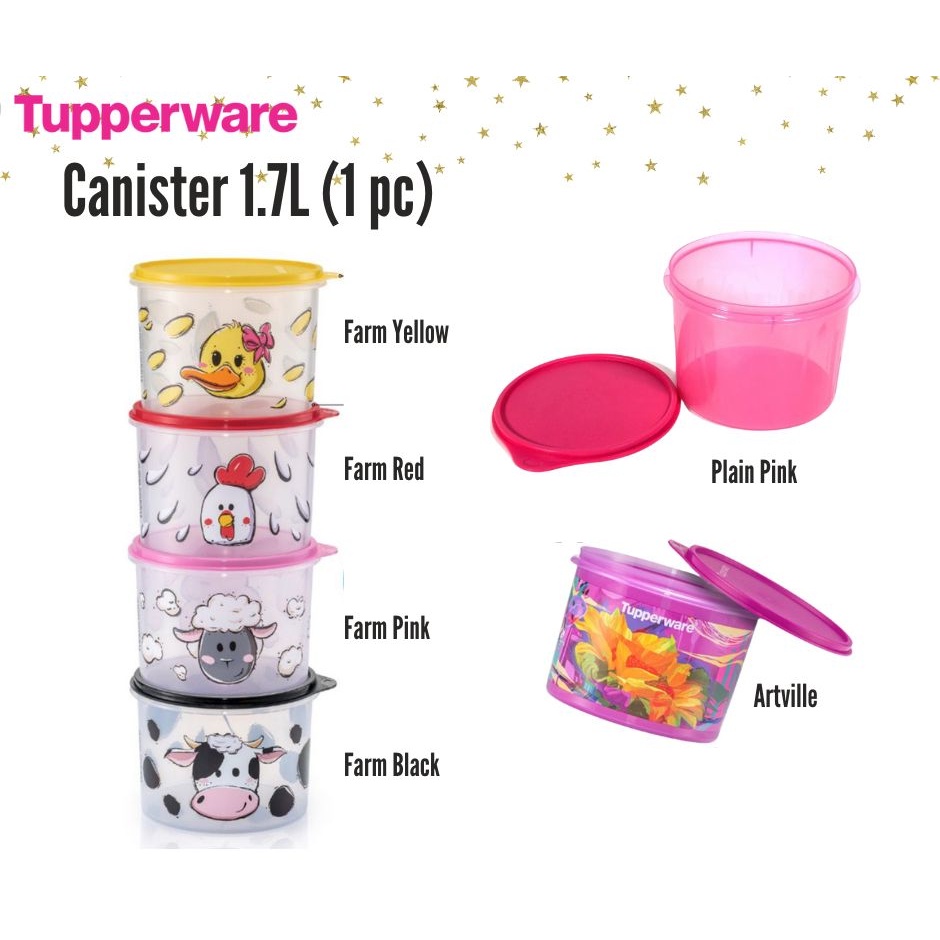 Tupperware Liquid Tight Canister 1.7L Large Plastic Food Container ...