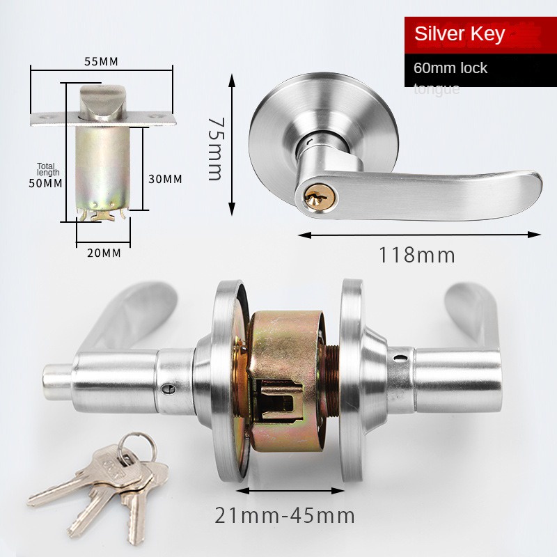【SG STOCK】Heavy Duty Aluminum Privacy Lock -Bedroom/Bathroom Door Lock ...