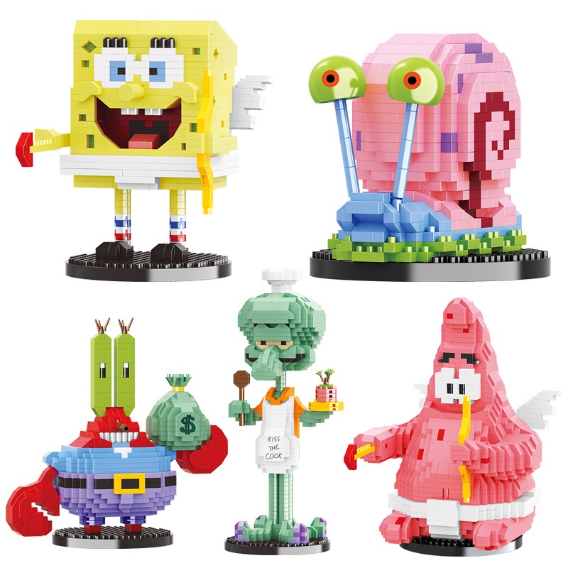 SpongeBob SquarePants BLOCK Micro Particles Block City Patrick Star ...