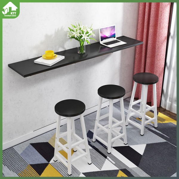 Bar table wall hanging study table folding table home small apartment ...