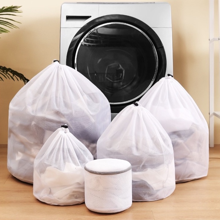 🇸🇬Local Stock 5 Sizes Laundry Bag Washing Machine Care Bag Drawstring ...