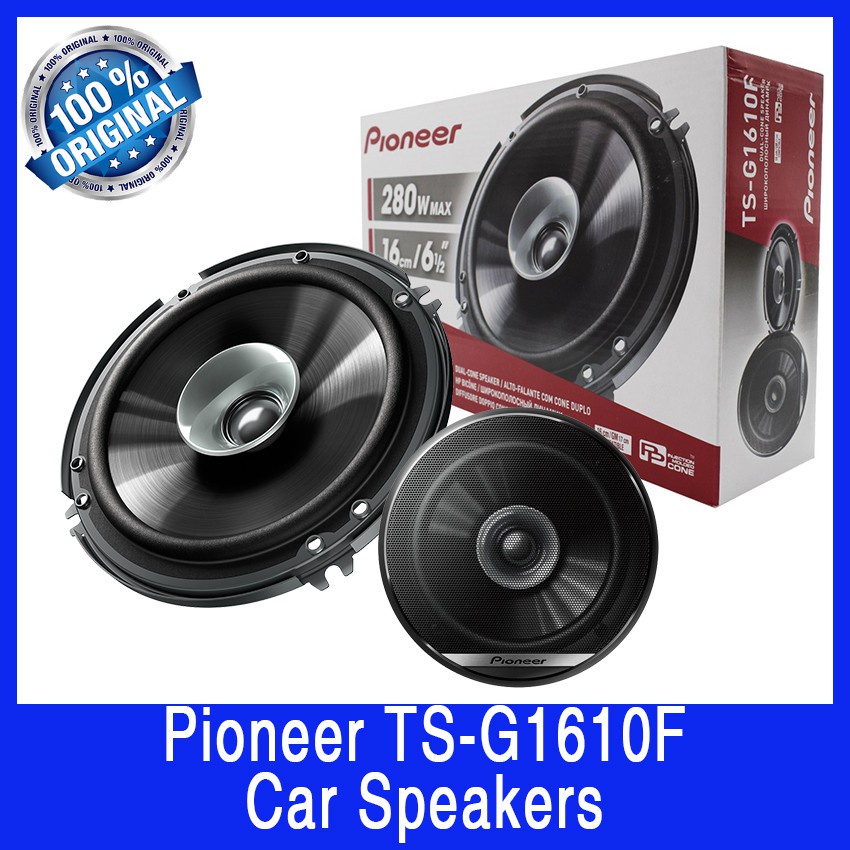 Pioneer TS-G1610F/ TS-G1610S-2 Car Speakers. 16cm Dual Cone Speakers. Comes in 1 Pair. | Shopee ...