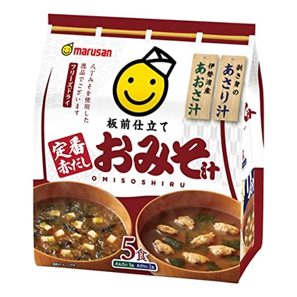Miso soup Marsan plate -tailored classic red miso soup freeze -dried 5 ...