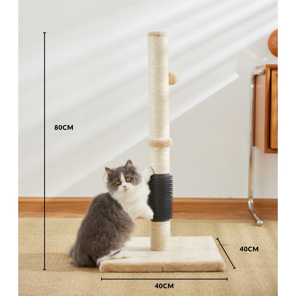 80cm Scratch Post Cats Toys Scratching Post Sisal Rope Scratching Post ...
