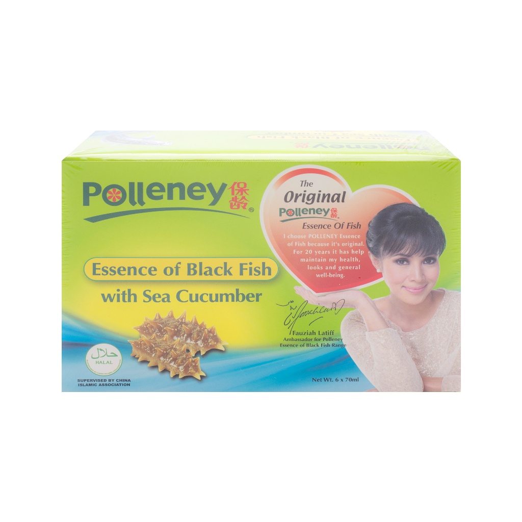 Polleney, Essence of Black Fish, with Sea Cucumber, 70 ml x 7 bottles ...