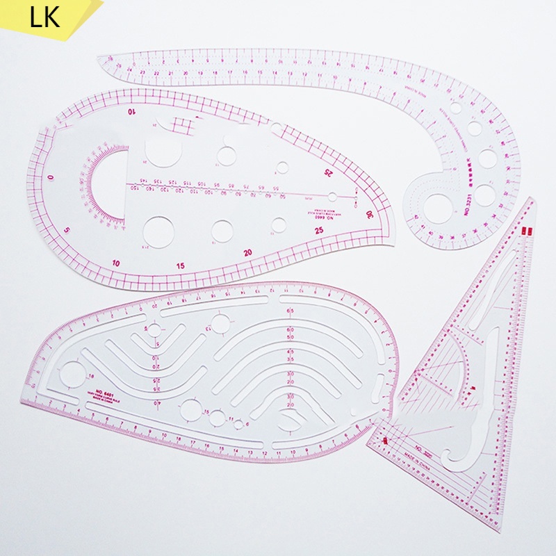 Sewing Ruler 4 Pcs/set Metric Ruler French Curve Pattern Classification ...