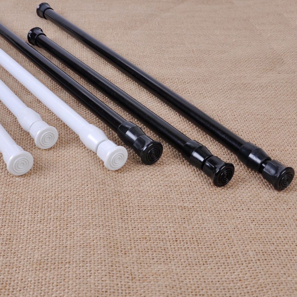 1PC Adjustable Curtain Rod, High Carbon Steel Telescopic Rod, Metal ...
