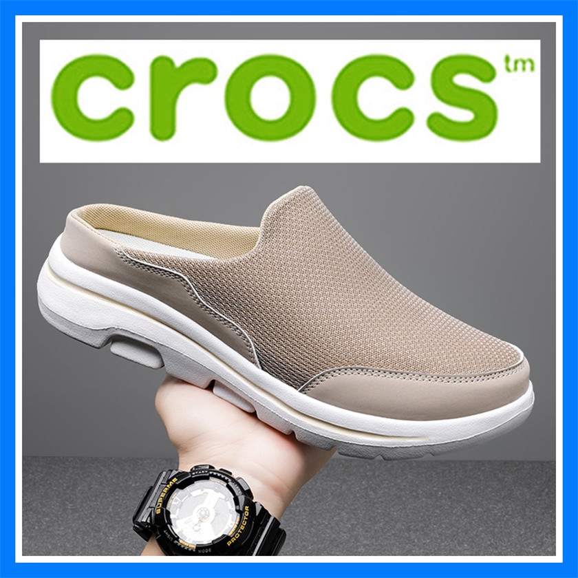 Flat Korean sports shoes men*Crocs_walking half sneakers big size EU 45 ...