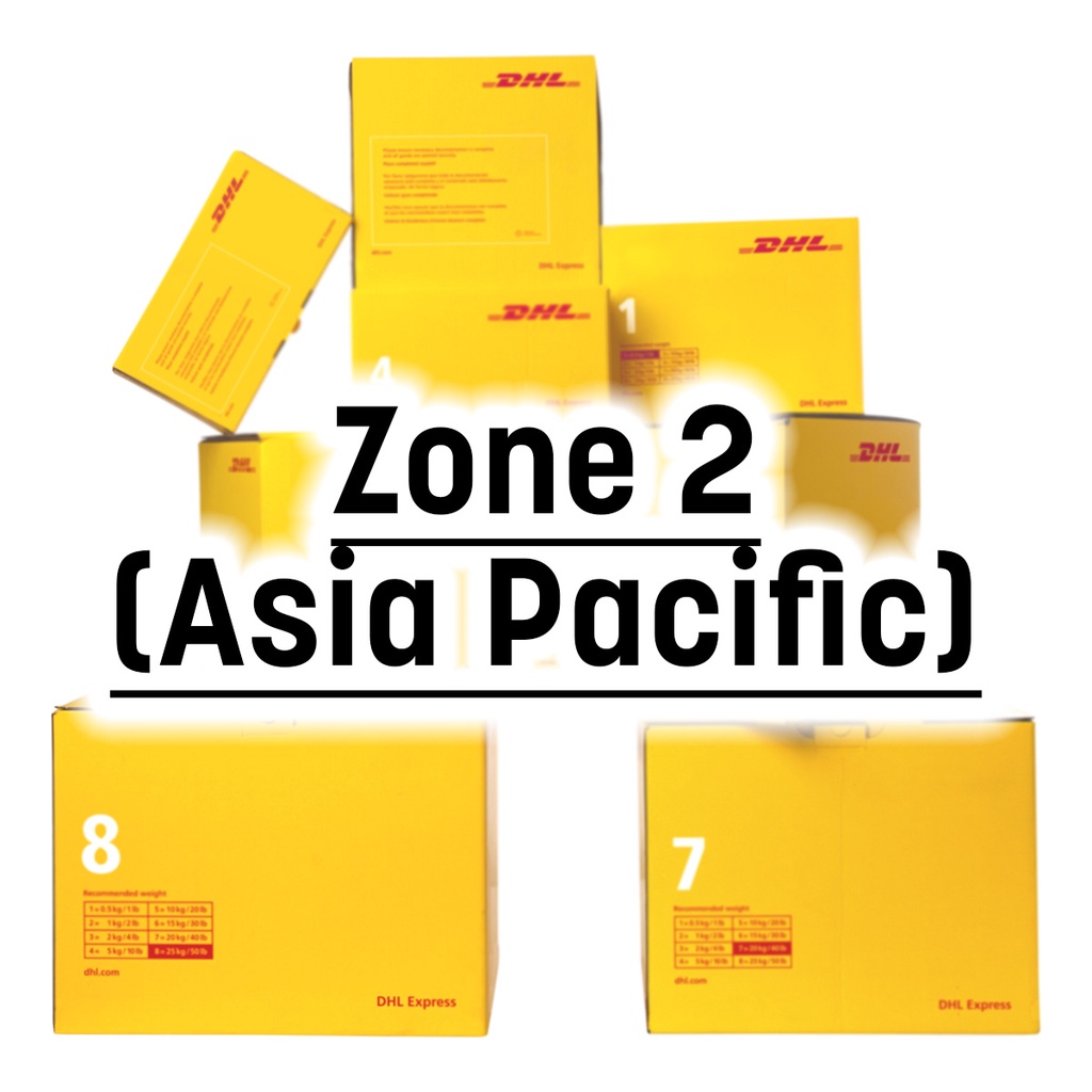 DHL Express Easy Box 8 (541mm × 444mm × 409mm, 25.0kg), Zone 2 (Asia ...