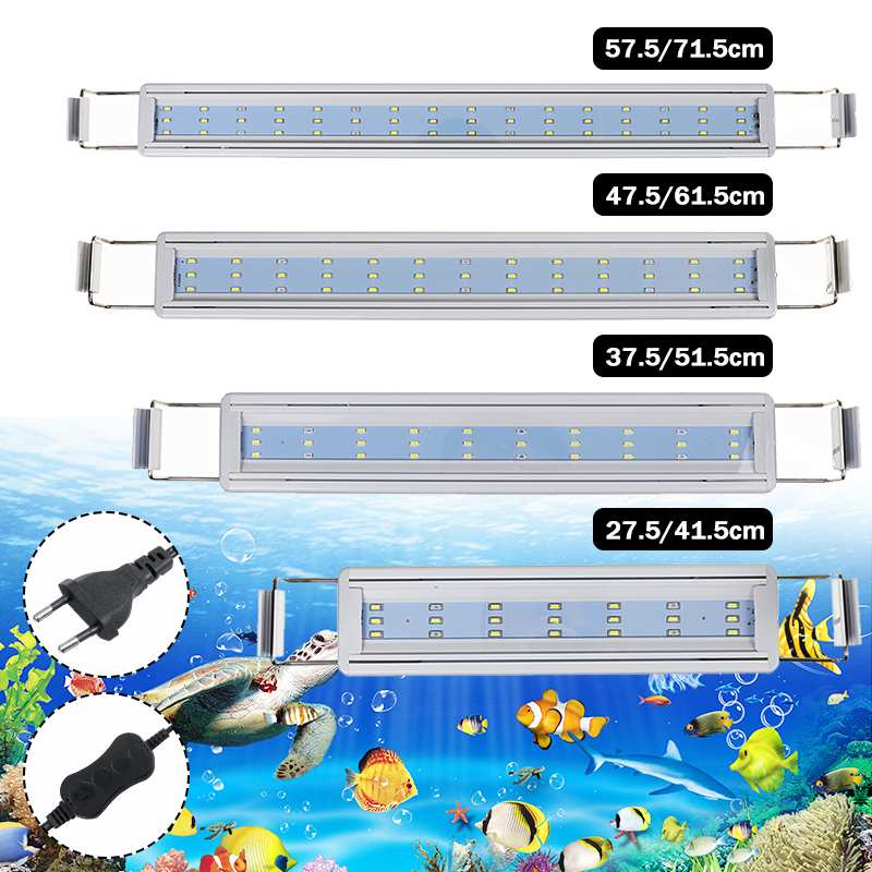 Super Slim Aquarium LED Lighting Aquatic Plant Light Extensible ...