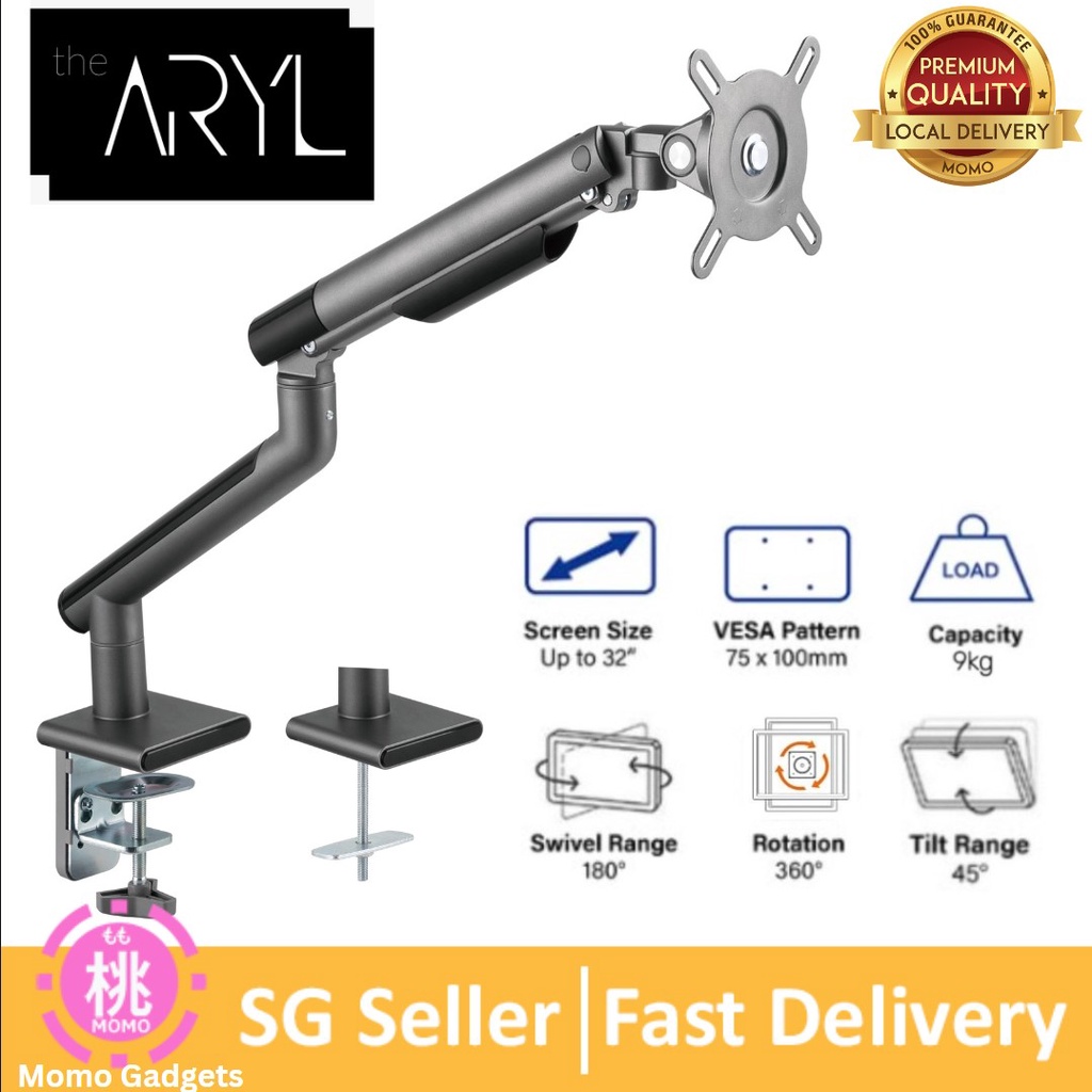 the Aryl Premium Monitor Arm, Height Adjustable Mechanical Spring ...