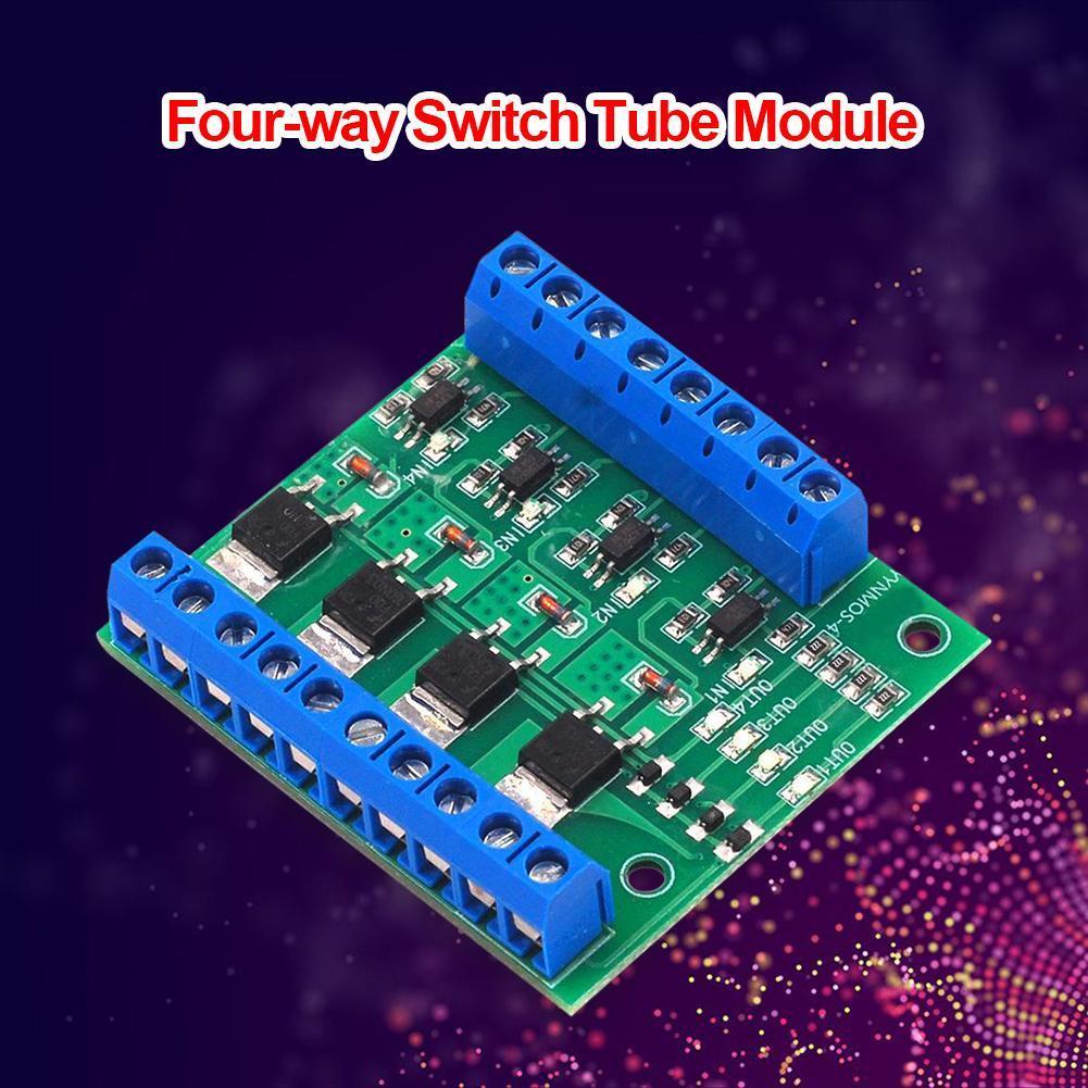 CHARMANT 4-Channel MOSFET PLC Amplifier Board Driver Module 10A ...