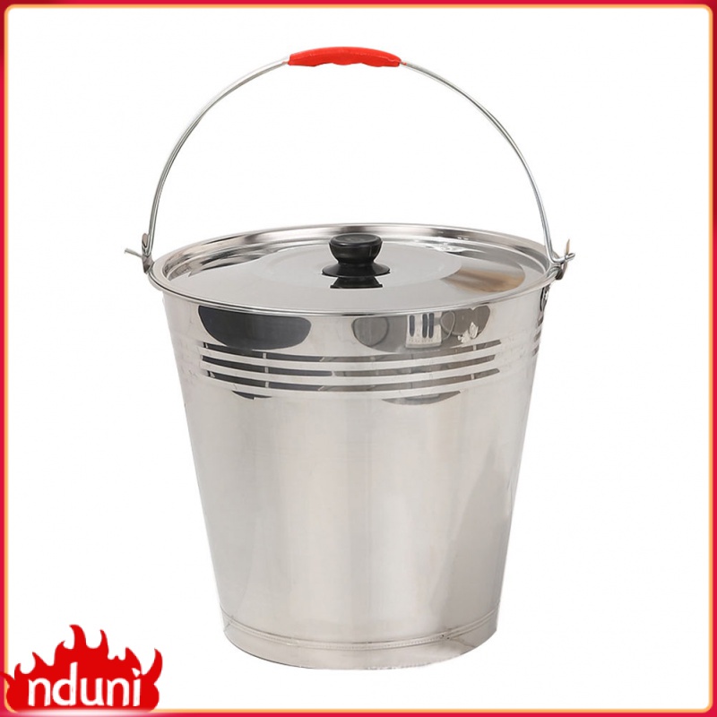 1Pc Stainless Steel Utility Pail Galvanized Bucket Water Pail Metal ...