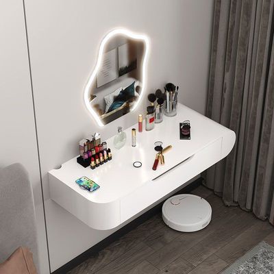 Hanging Dressing Table Hanging Book Cabinet Solid Wood White Wall ...