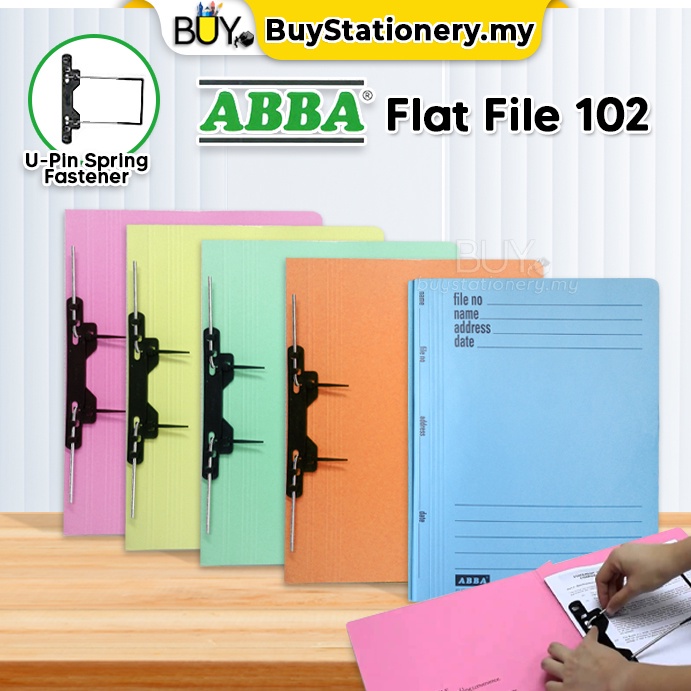 ABBA Mega 102UK Spring File Manila Flat File - (PCS) Paper File Fail ...