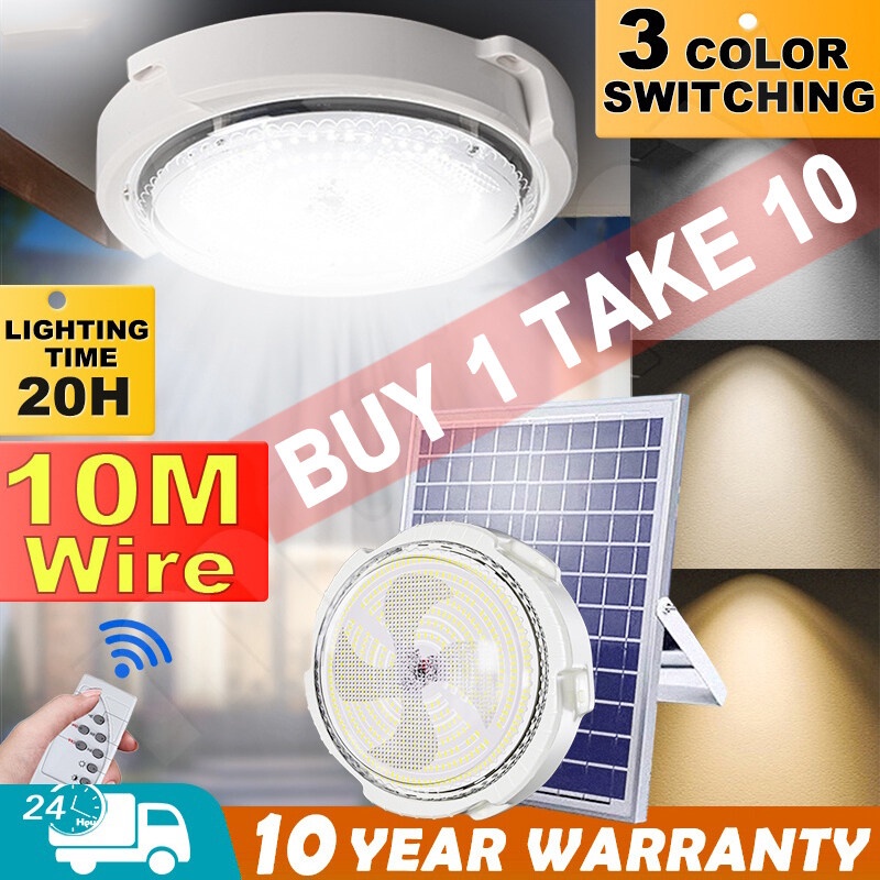 🔥SG Local Seller+Buy1Take1🔥Upgrade 500W Led Solar Ceiling Light Indoor ...