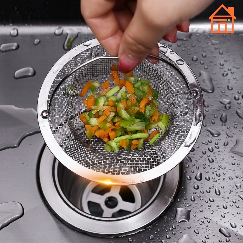 Kitchen Universal Sink Mesh Filter with Handle / Stainless Steel Floor ...