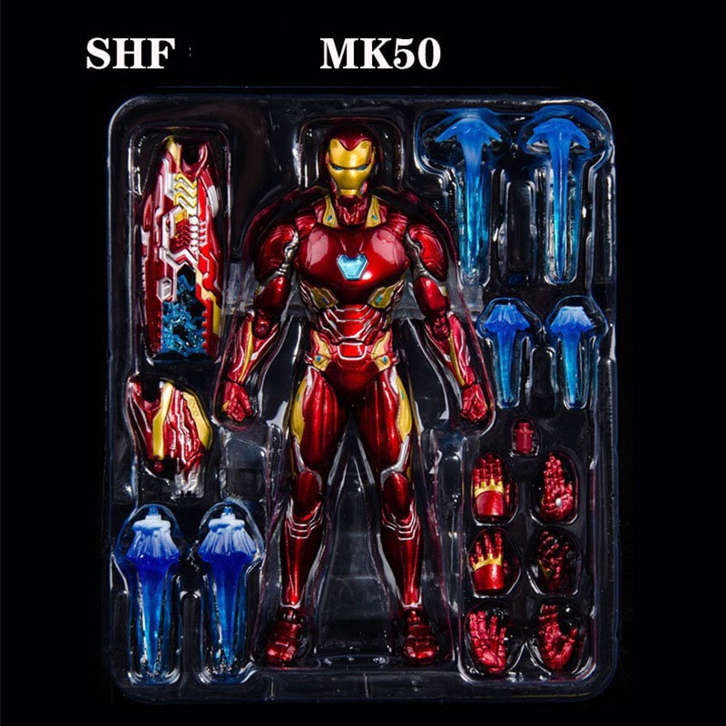 15cm SHF Marvel Avengers Iron Man Figure Toys Superheroes Iron-Man MK50 MK46 MK47 MK85 MK5 ...