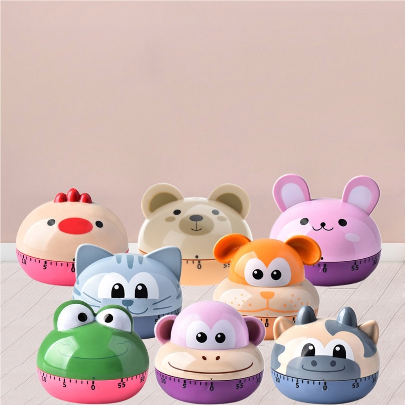 PCF* Animal Timer Digital Kitchen Countdown Clock Cute Animal Alarm ...