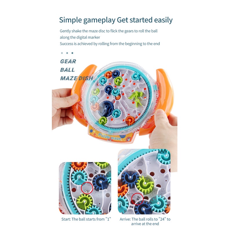 Gear Maze Ball 3D Palm Maze Plate Brain Teaser | Shopee Singapore