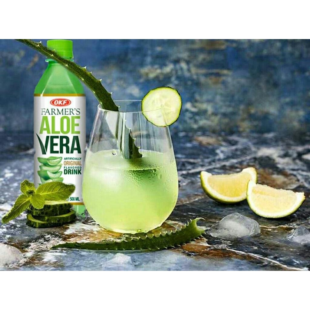 [HALAL] OKF Farmers Aloe Vera Juice - Sugar Free (500ml) Nomnomallday ...
