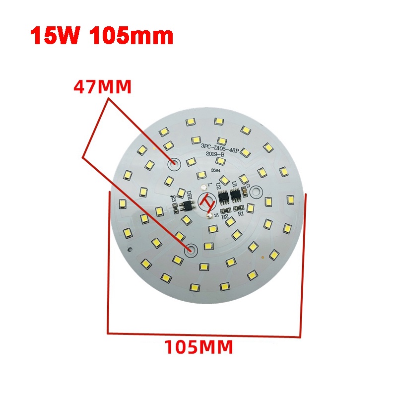 2pcs AC 220V Driver-free 2835 SMD Led Chip 3W - 18W 28mm - 120mm Lamp ...