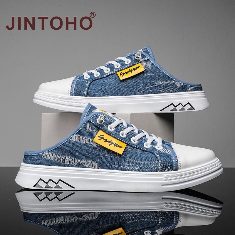 JINTOHO Fashion Casual Men Slippers Outdoor Sport Canvas Anti-Slip ...
