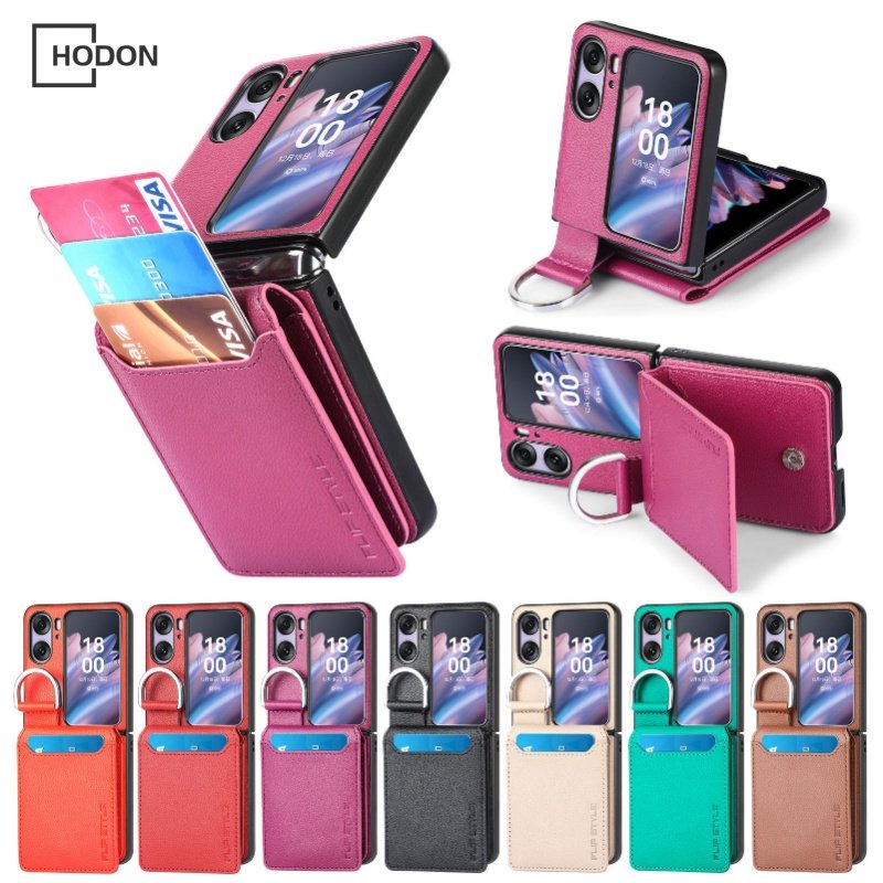 N3Flip Wallet Ring Holder Leather Cards Solt Case For Oppo Find N2/N3 ...