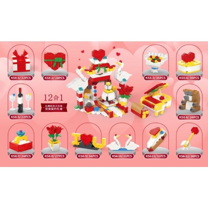 Jnb Mindbox Block Bricks Surprise Egg Gacha Valentine's Eggs | Shopee ...