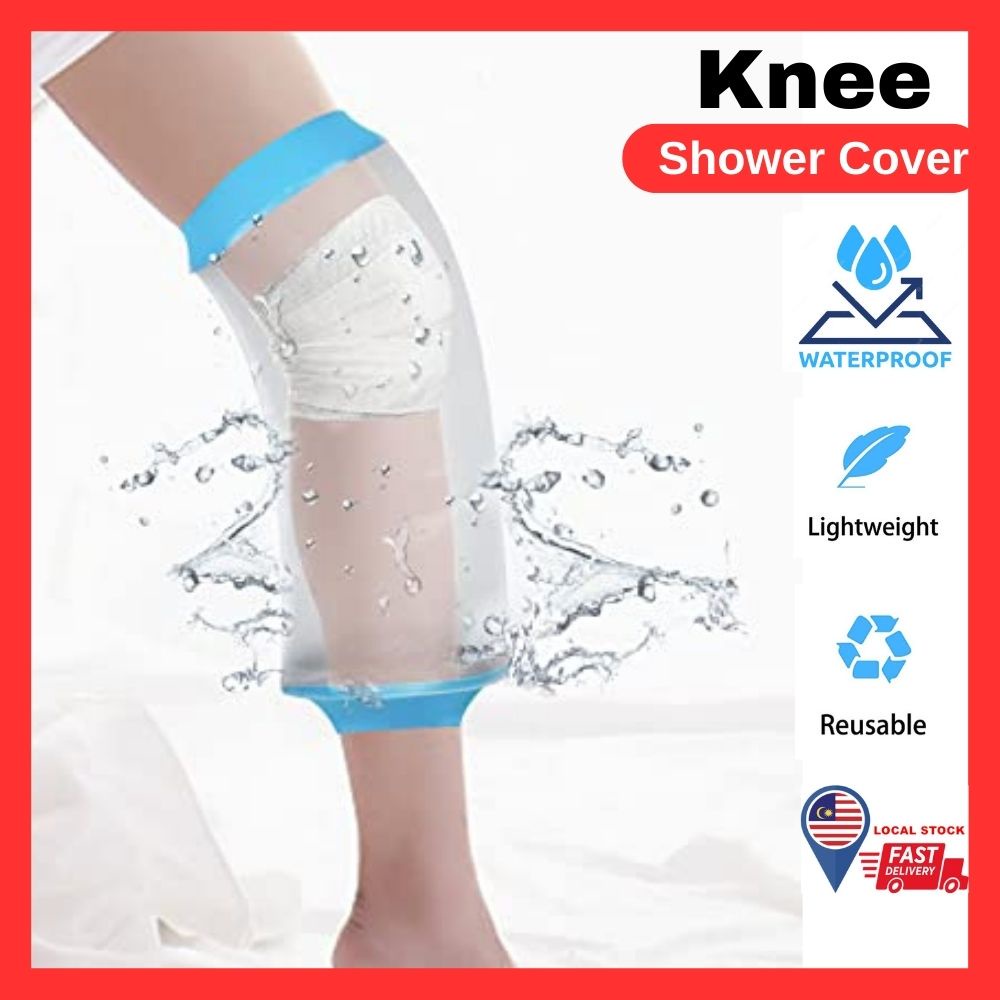 Knee Bath Shower Waterproof Cover Wound Injury Reusable Shower Case ...